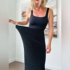 artex collection | Skirts | Artex Collection Vintage Metallic Black ...